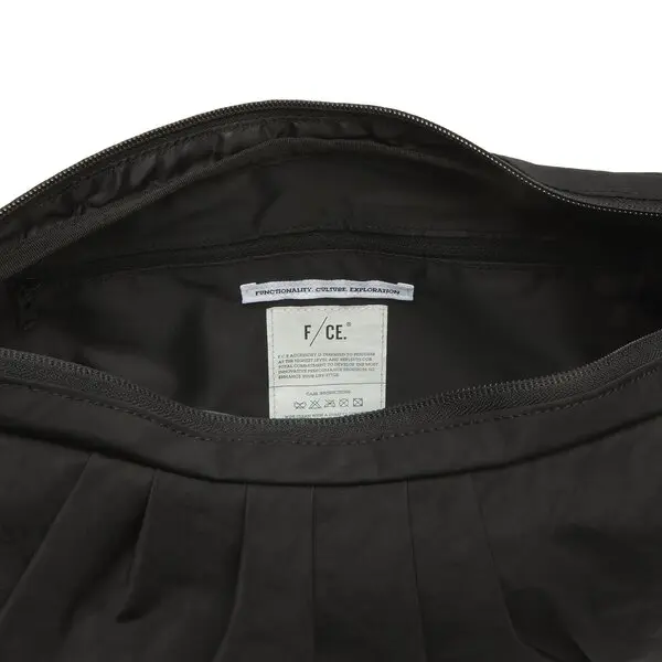 F/CE. Textured Twill Crossbody Bag - Black