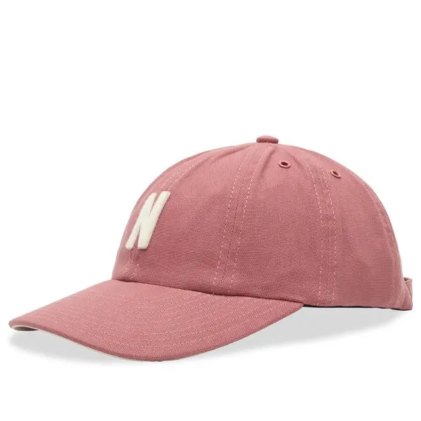 Norse Projects Light Canvas Felt N 8 Panel Cap - Cowhide