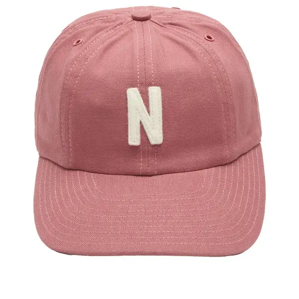 Norse Projects Light Canvas Felt N 8 Panel Cap - Cowhide