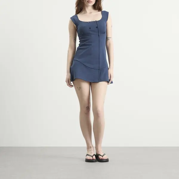 PEACHY DEN Joni Button Dress
