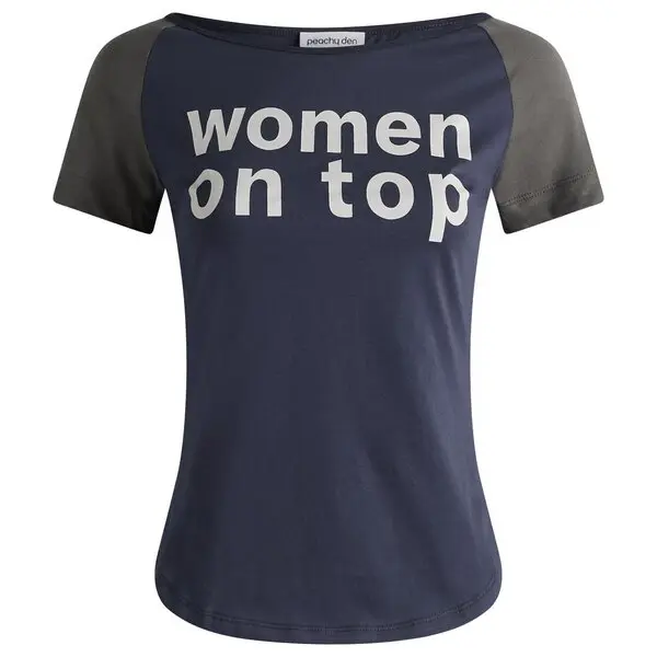 PEACHY DEN Bebe T-shirt With Slogan Print