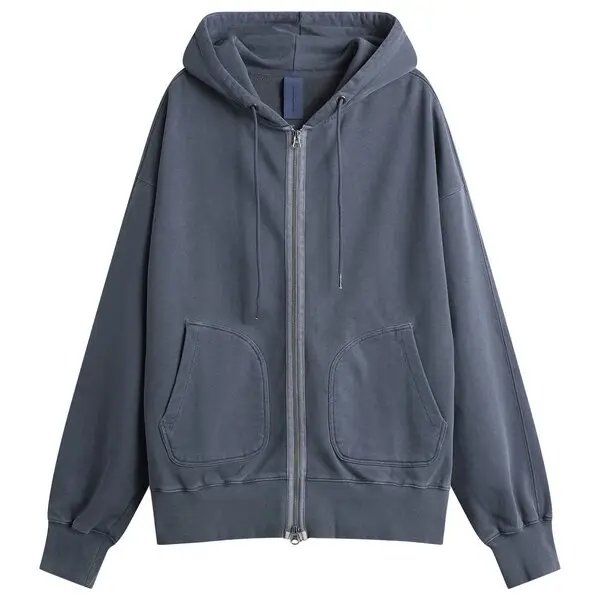 FRIZMWORKS Og Pigment Dyed Zip Hoodie - Blue
