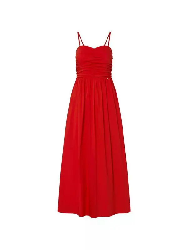 Liu Jo Gathered Poplin Maxi Dress