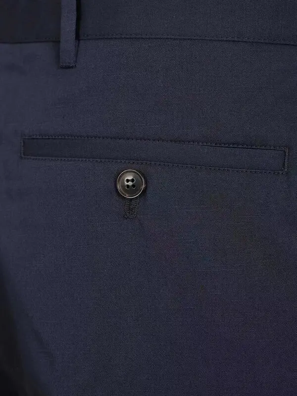 Paul Smith Slub-texture Trousers - Blue
