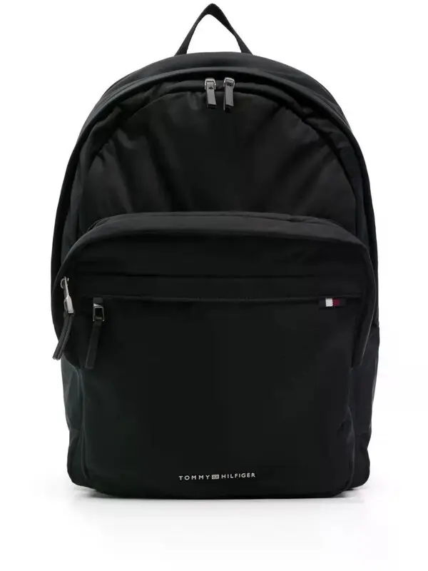 Tommy Hilfiger Logo-lettering Backpack - Black