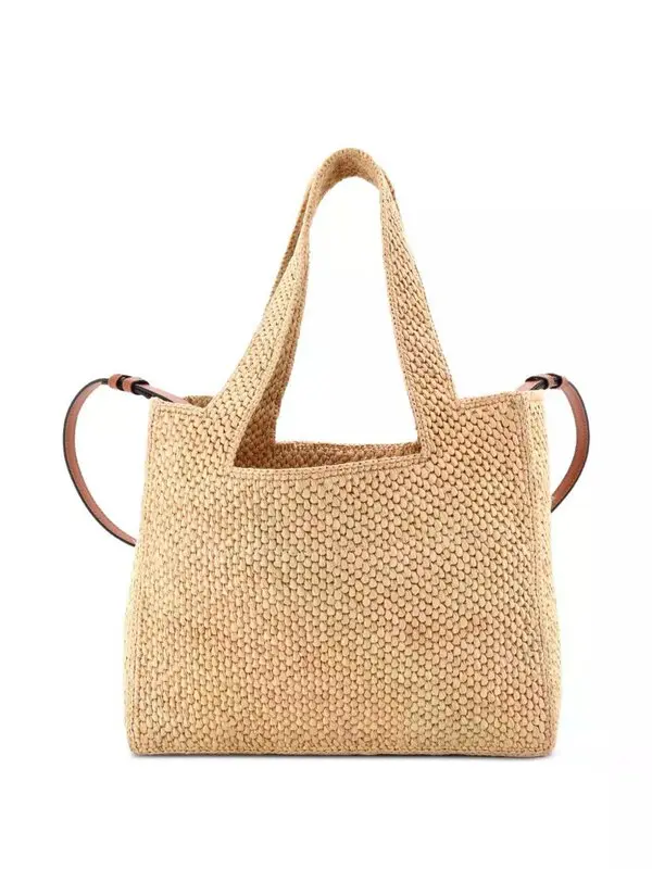 Loewe Paula's Ibiza Logo Raffia Large Tote Bag - Neutrals