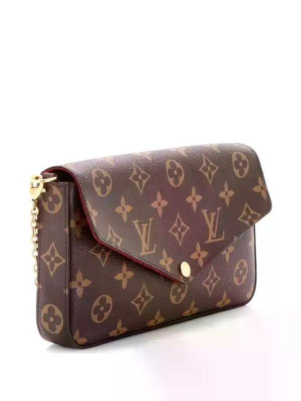 LOUIS VUITTON Felicie Pochette Monogram Canvas - Brown