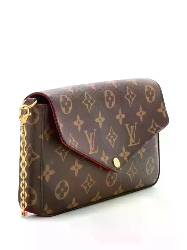 LOUIS VUITTON Felicie Pochette Monogram Canvas - Brown