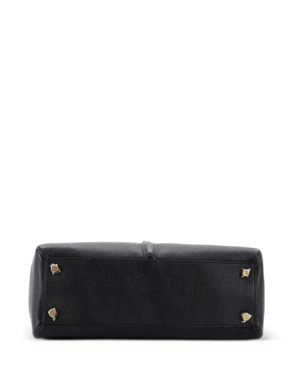 Celine 16 Top Handle Medium Shoulder Bag - Black