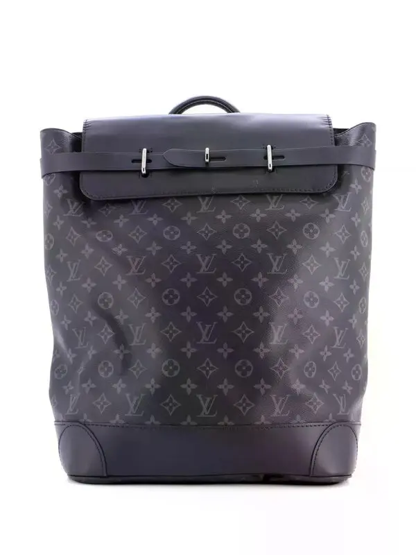 LOUIS VUITTON Steamer Monogram Eclipse Canvas Backpack - Black