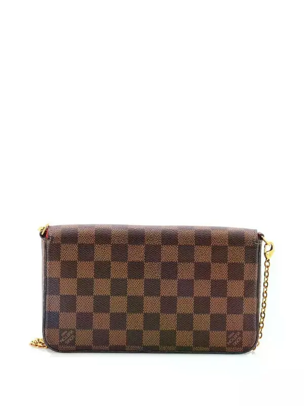 LOUIS VUITTON Felicie Pochette Damier - Brown