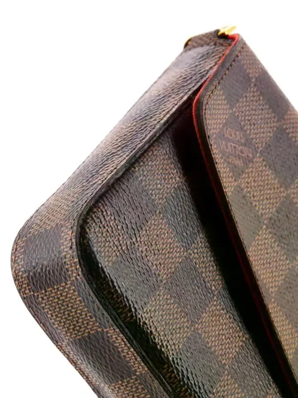 LOUIS VUITTON Felicie Pochette Damier - Brown