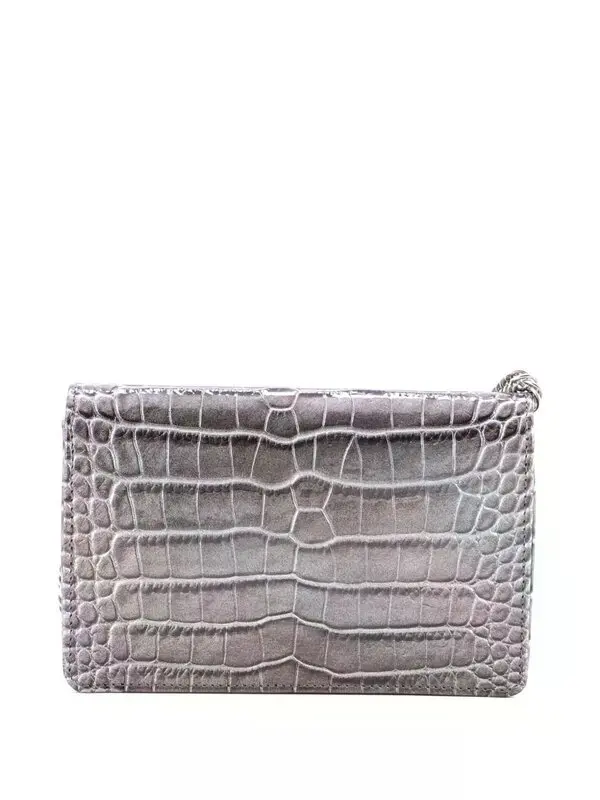 Balenciaga Bb Chain Round Embossed Leather Shoulder Bag