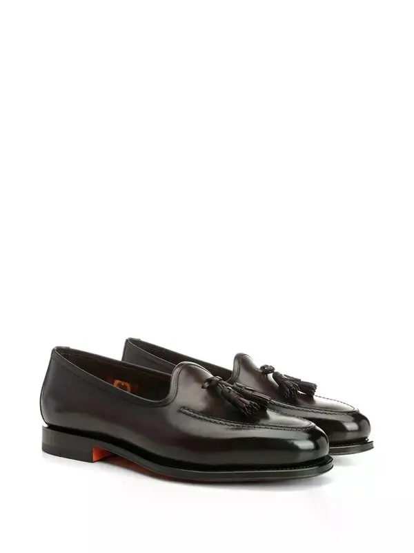Santoni Andrew Leather Loafers