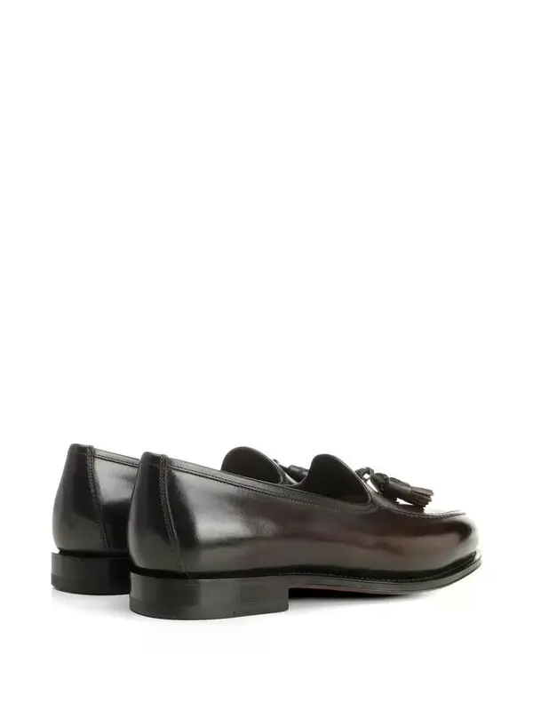 Santoni Andrew Leather Loafers