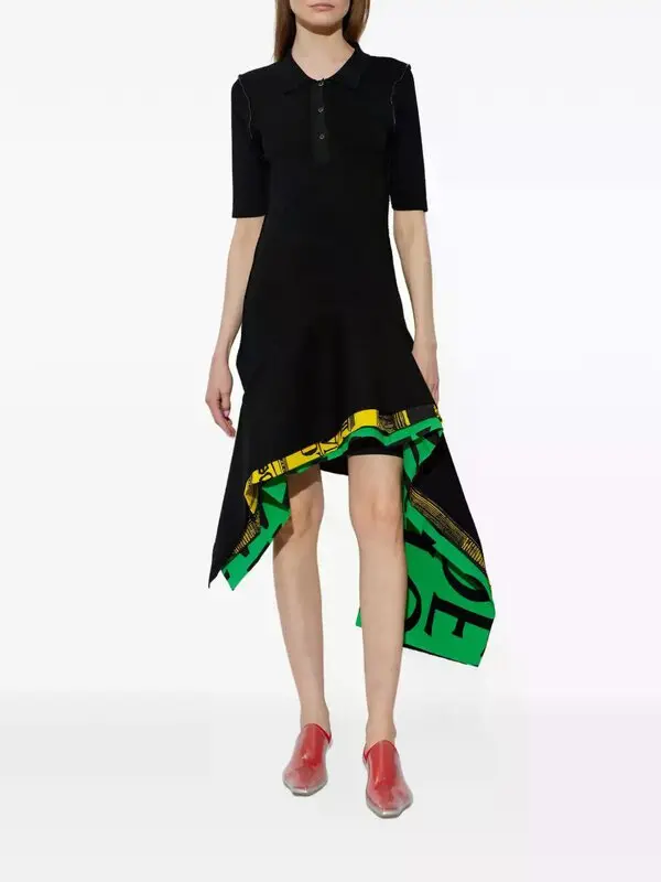 Loewe Asymmetric Graphic-print Dress