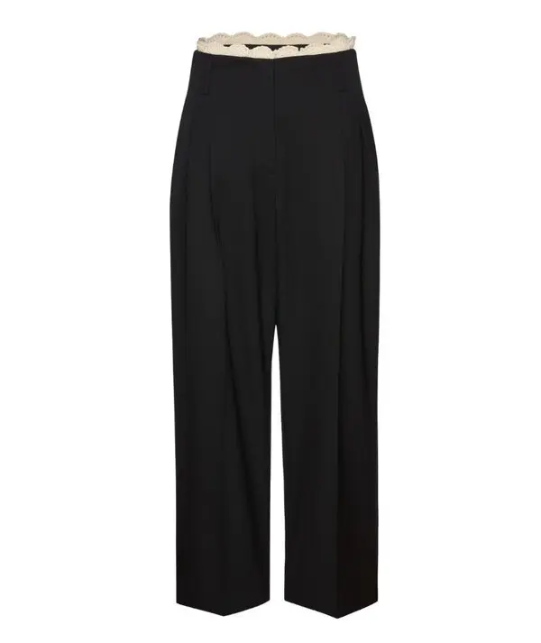 Magda Butrym Lace-detail Wool Trousers