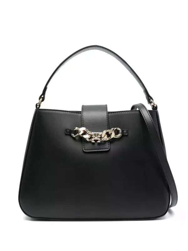 Tommy Hilfiger Monogram Chain-detail Satchel