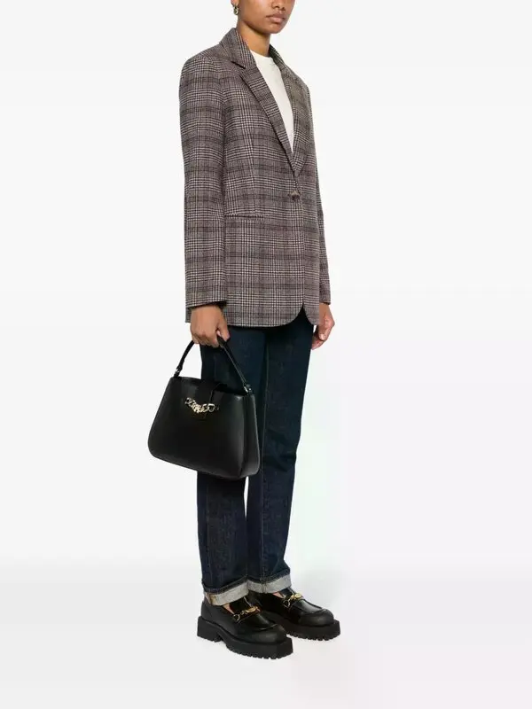 Tommy Hilfiger Monogram Chain-detail Satchel