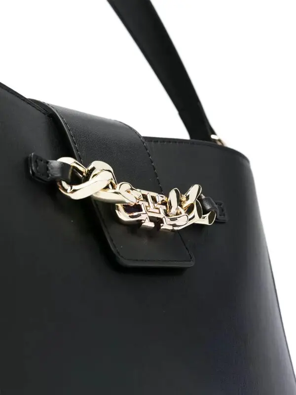 Tommy Hilfiger Monogram Chain-detail Satchel
