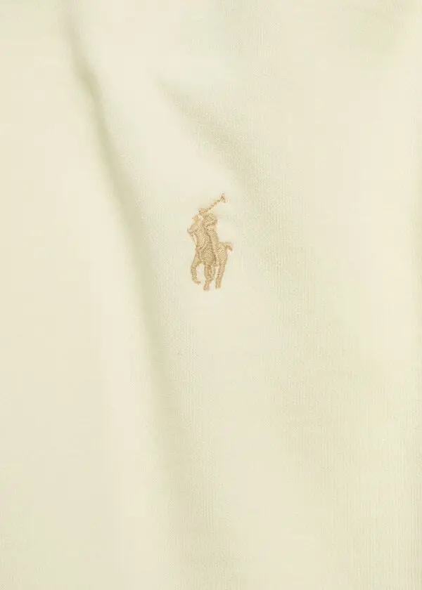 Polo Ralph Lauren Logo-embroidered Hooded Cotton Sweatshirt - Cream