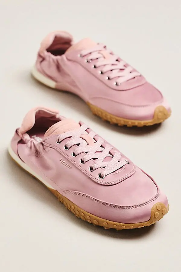 HOFF Bridge Satin Scrunch Sneakers - Rose