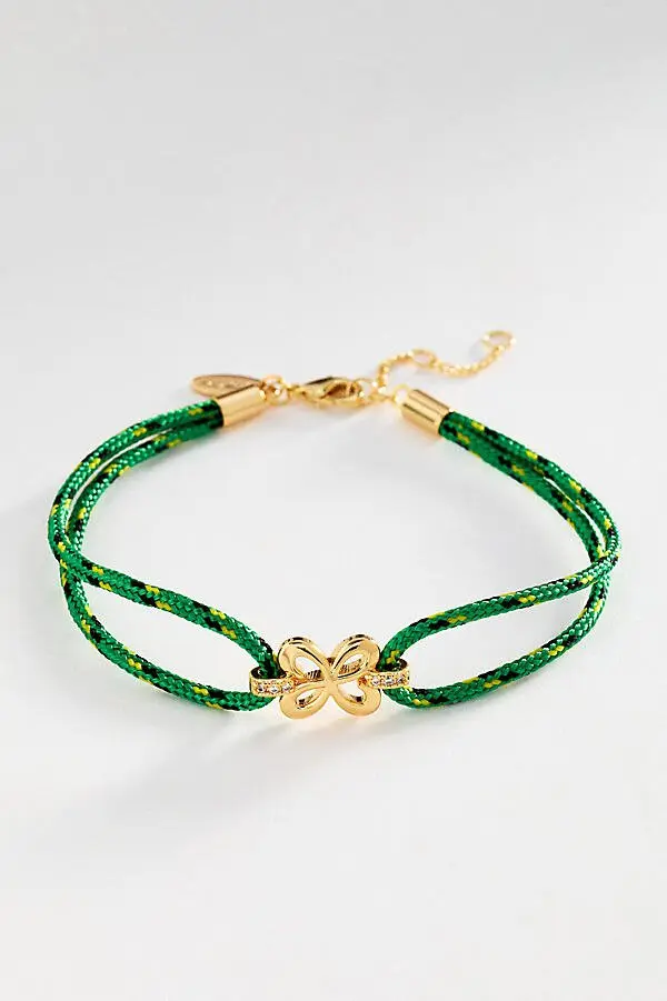 Maeve Cord Bracelet - Green