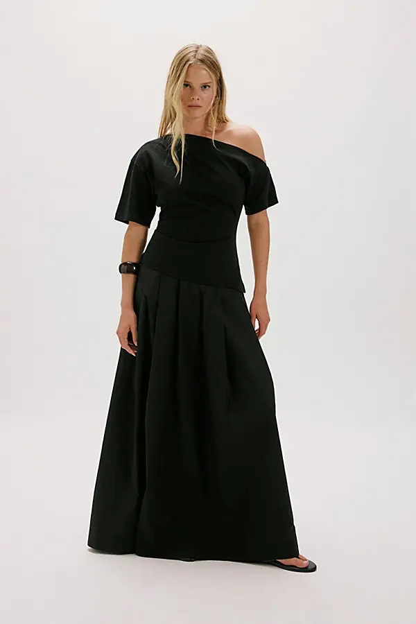 Bec & Bridge Chantal Off-the-shoulder Maxi Dress - Black