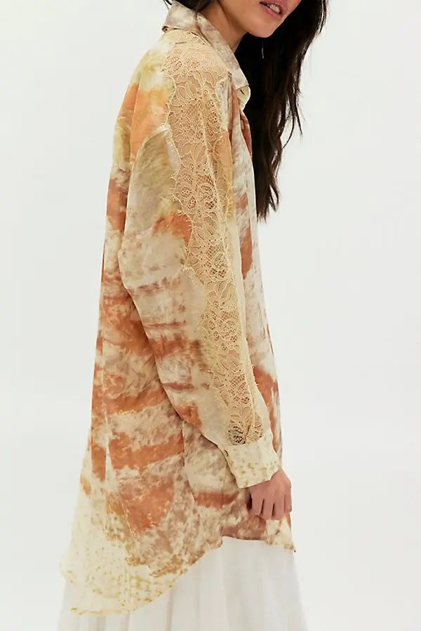 MES DEMOISELLES Smirf Silk Button-down