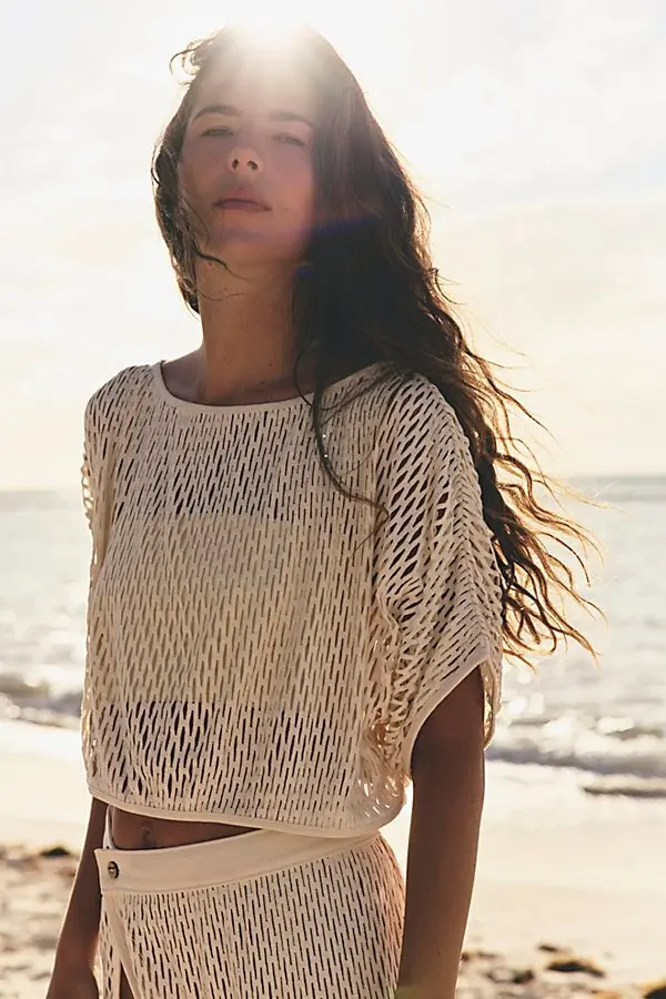 Free People Coastal Crush Crochet Set