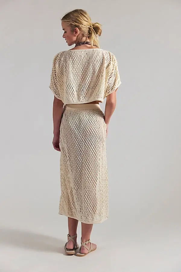 Free People Coastal Crush Crochet Set
