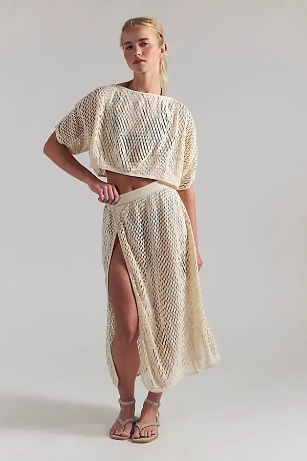 Free People Coastal Crush Crochet Set