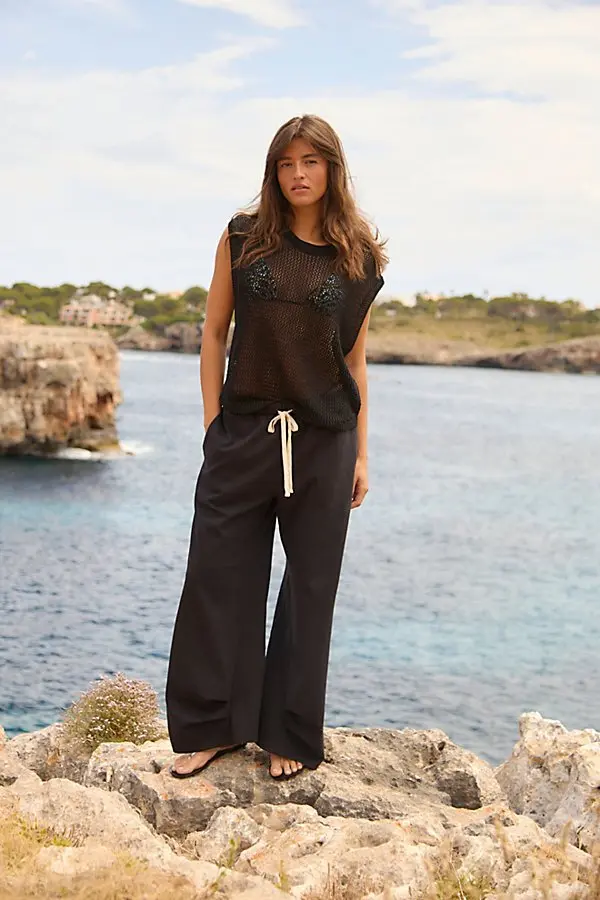 Free People Dakota Solid Pants - Fp Black