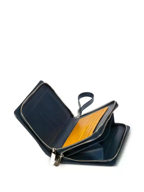 DOUCAL'S Palmellato Leather Double-zip Wallet