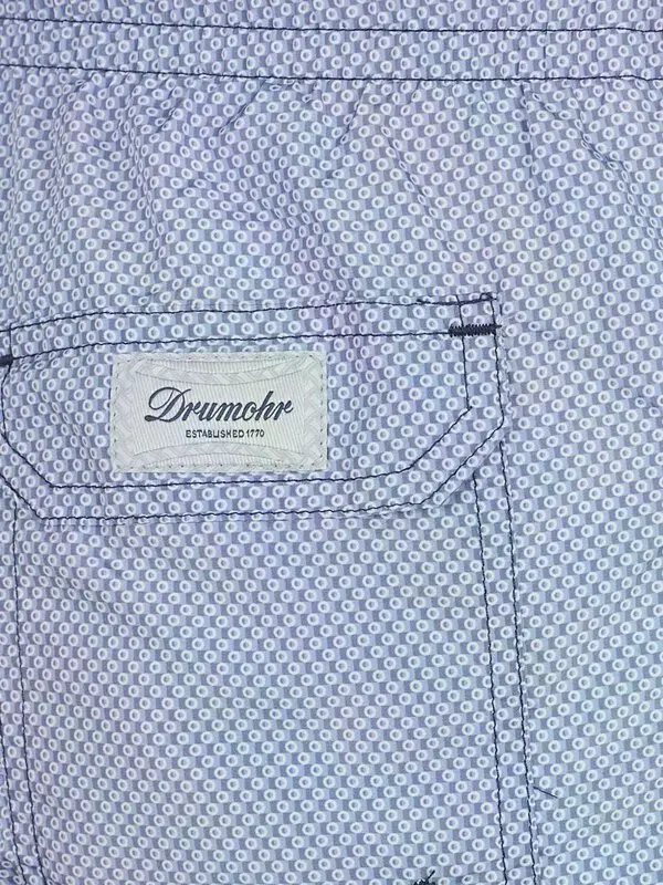 DRUMOHR Geometric-print Swim Shorts
