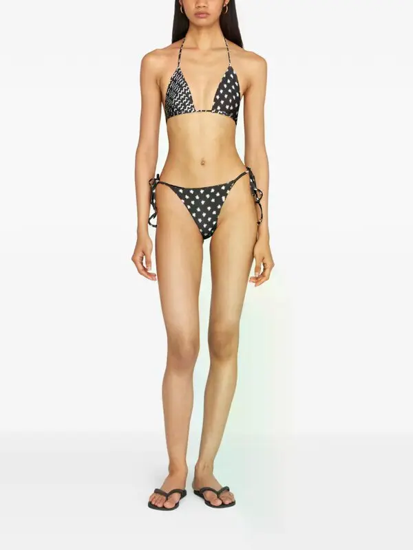 DONDE ESTEBAN Star And Wave Print Bikini Bottom