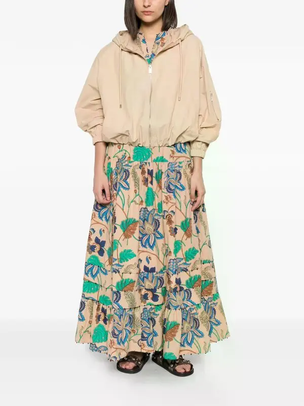 Liu Jo Drawstring Hooded Jacket - Neutrals