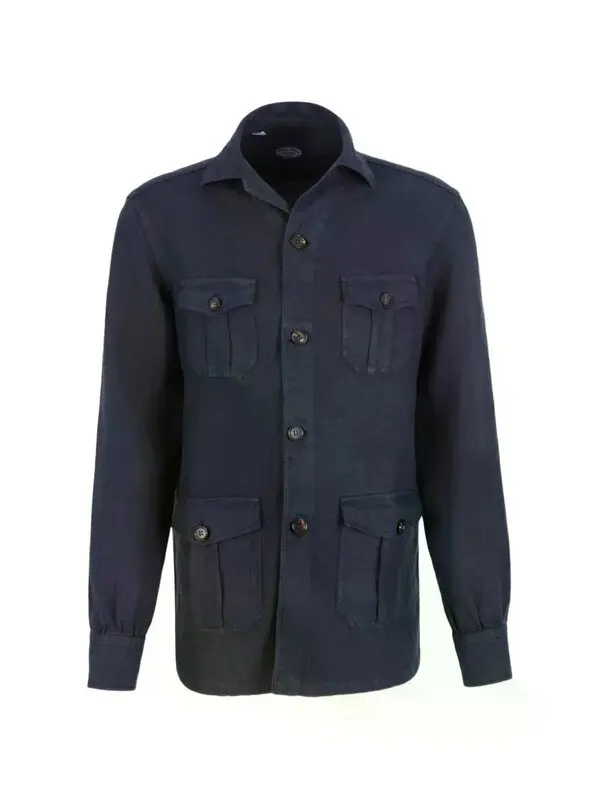 VINCENZO DI RUGGIERO Four-pocket Shirt Jacket - Blue