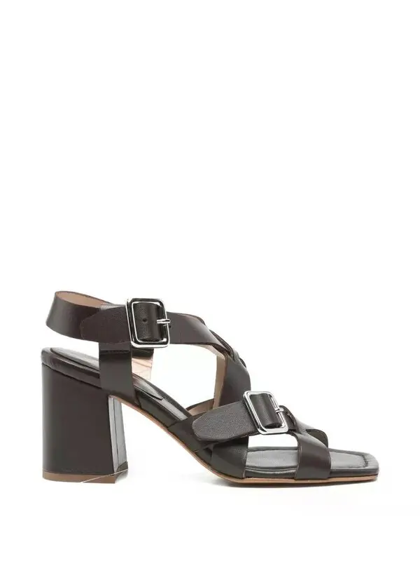 ANNA F. Buckle-strap Heeled Sandals