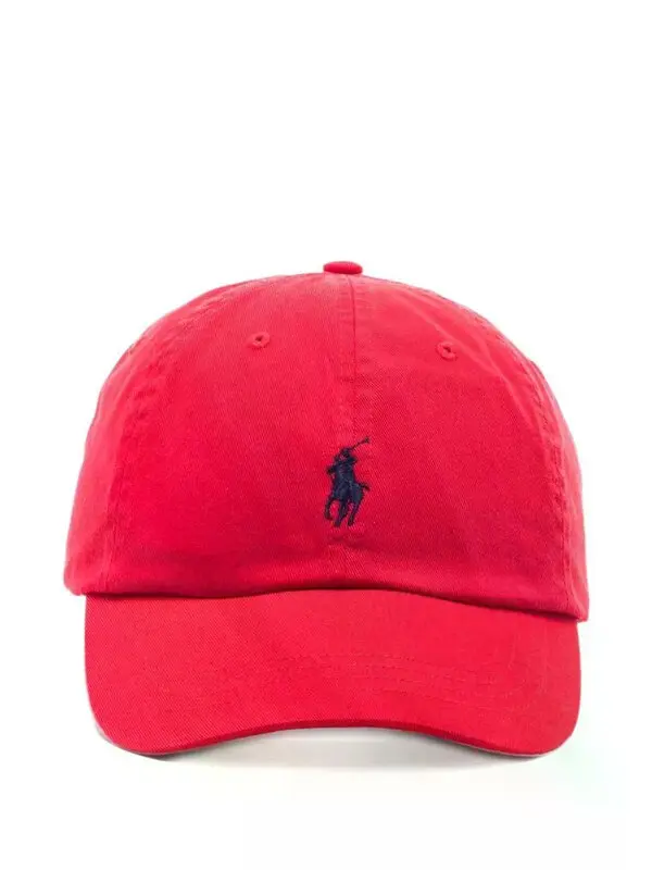 Polo Ralph Lauren Logo Embroidered Baseball Cap - Red