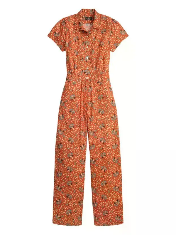 Ralph Lauren Floral-print Jumpsuit - Red