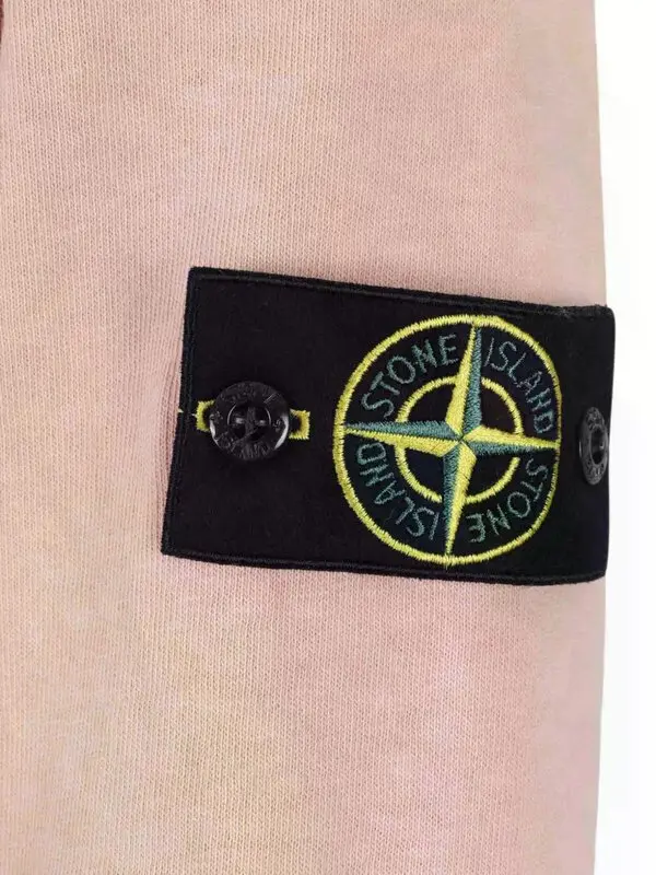 Stone Island Sweatshirt With Logo Patch - Pink