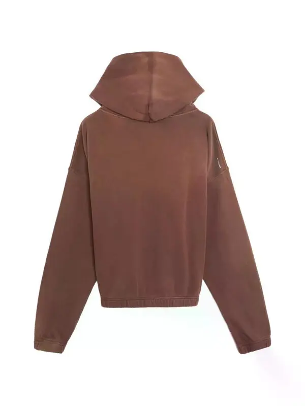 Satisfy Logo-print Hoodie - Brown