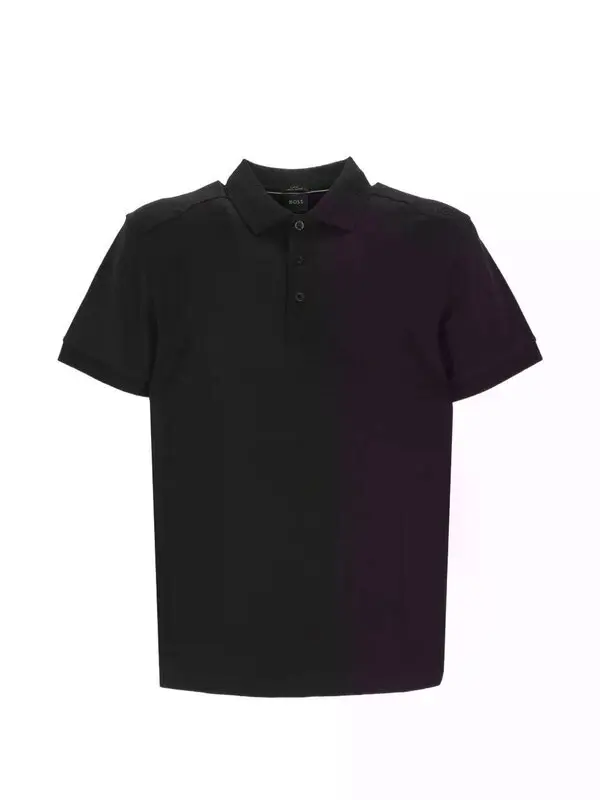 BOSS Logo-detail Polo Shirt - Black