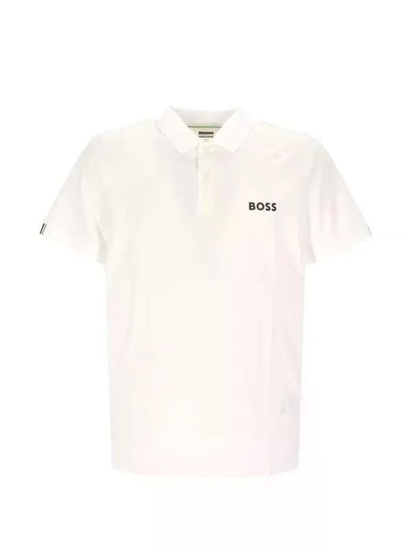 BOSS Logo-print Polo Shirt - White