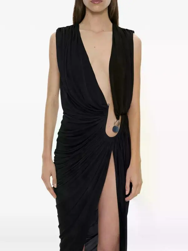 Christopher Esber Stone-embellished Asymmetric Dress