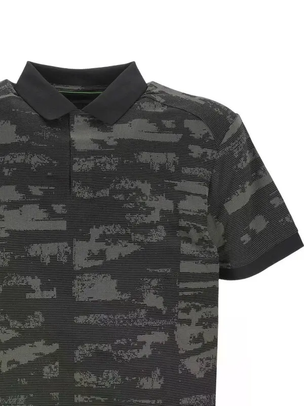 BOSS Abstract-print Polo Shirt