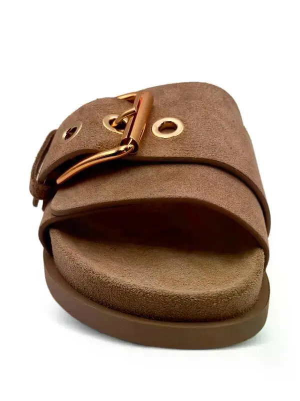 Agl Cristina Buckle-fastening Slides - Neutrals