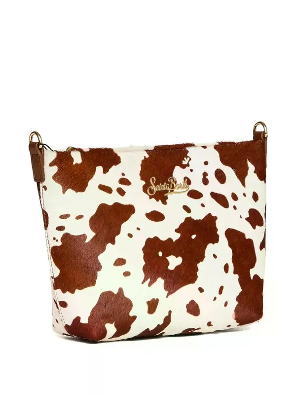 MC2 SAINT BARTH Cow-print Calf Hair Clutch
