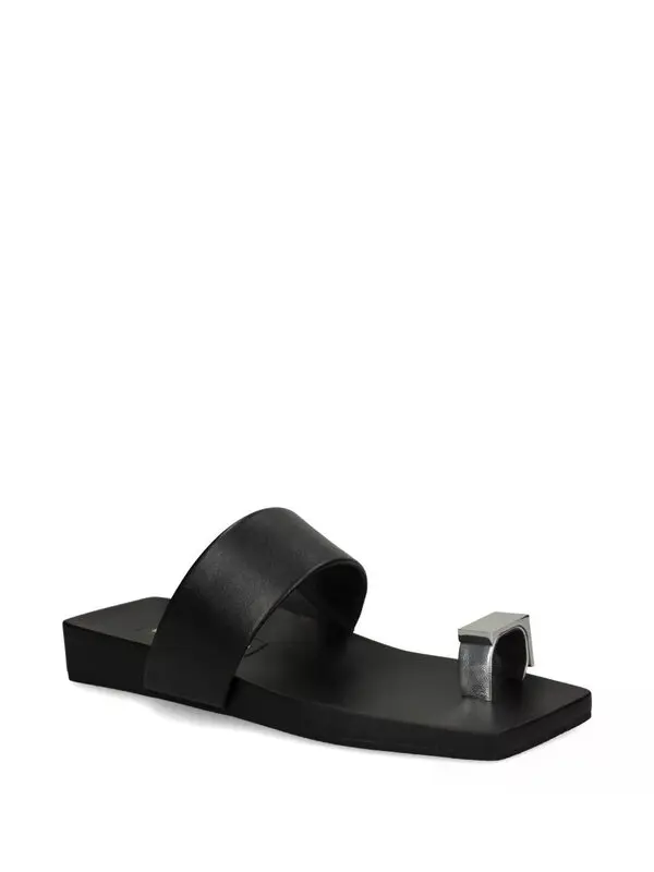 United Nude Loop Toe Lo Square-toe Sandals - Black